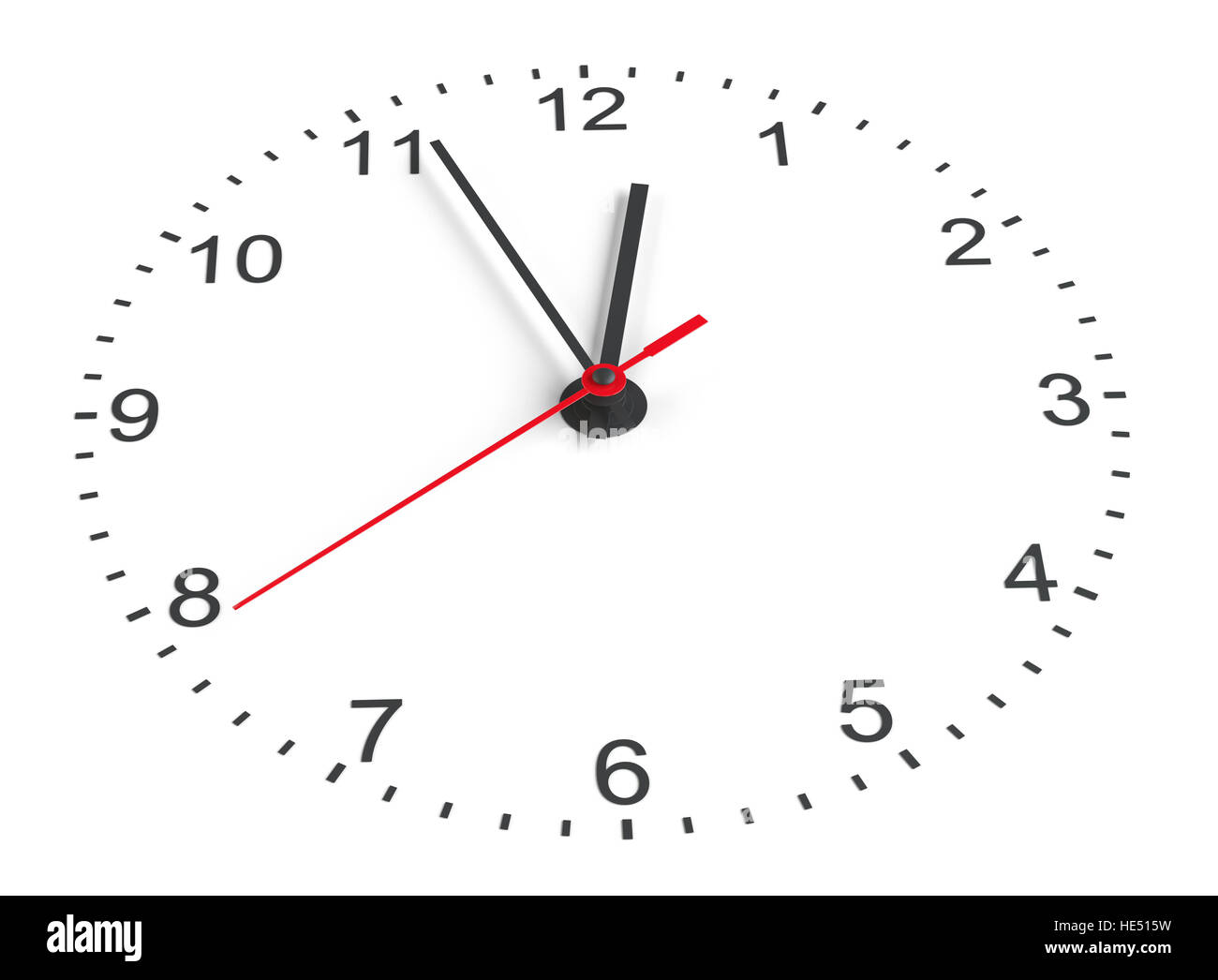 Clock face. Perspective view Stock Photo - Alamy