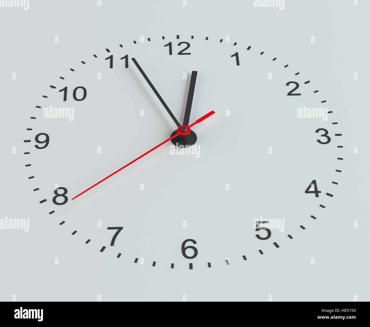 Clock face. Perspective view Stock Photo - Alamy