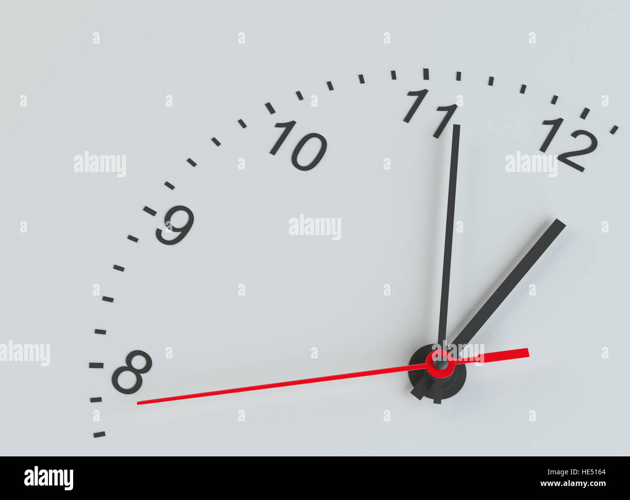 Close-up clock face. Isolated Stock Photo - Alamy