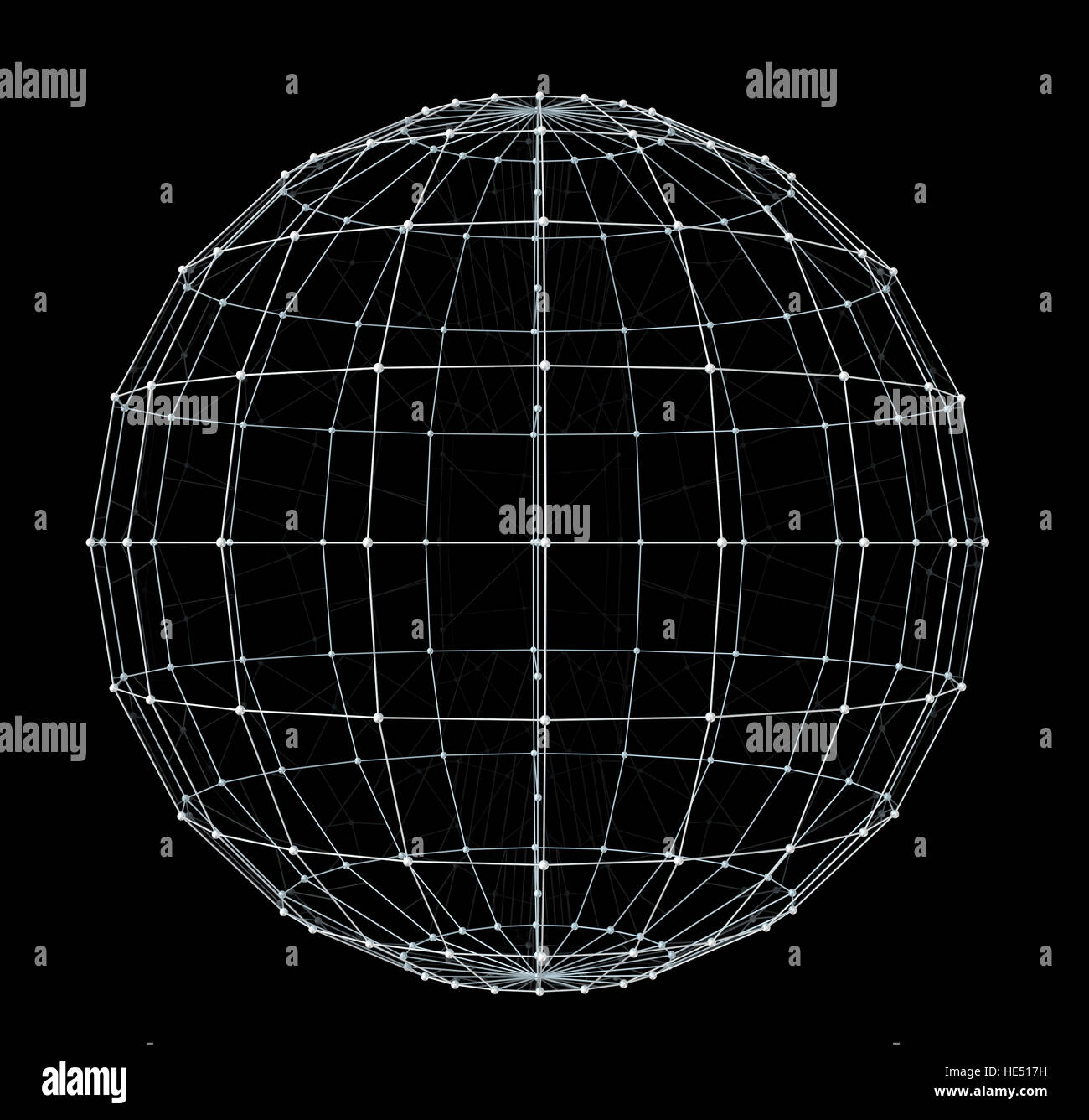 Sphere. Abstract network connection background Stock Photo - Alamy