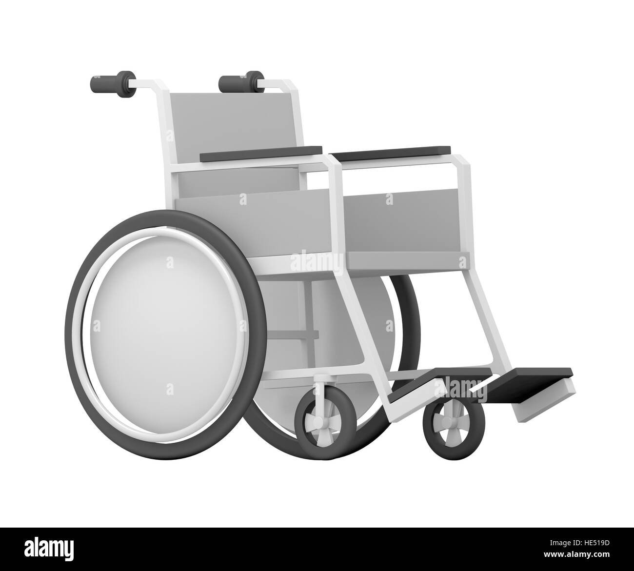 Wheelchair. Isolated on White Background Stock Photo - Alamy