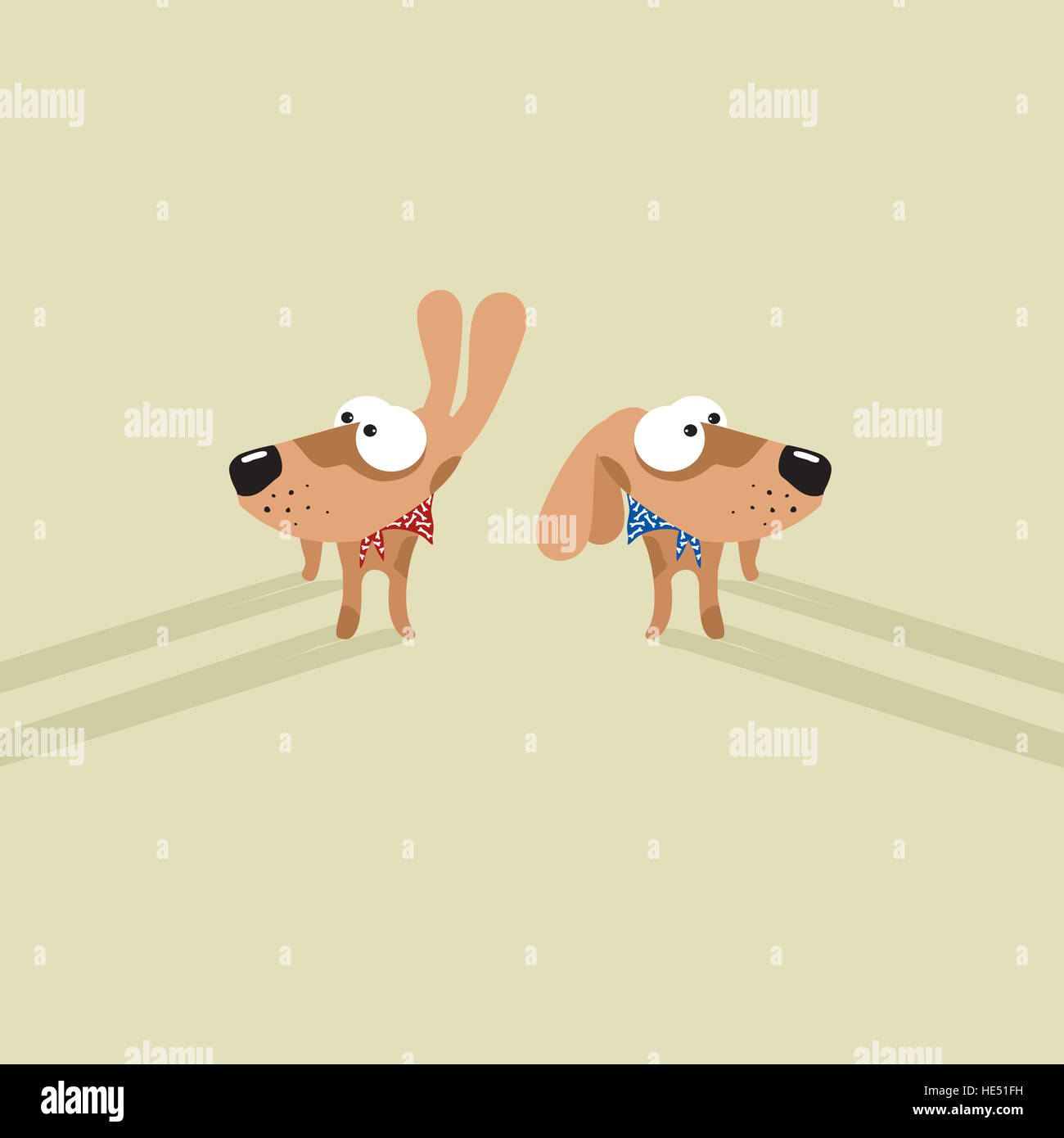 Cartoon illustration funny farm animals hi-res stock photography and ...