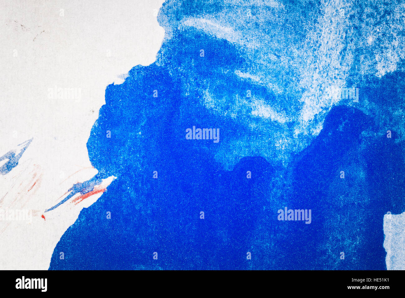 Abstract hand drawn blue watercolor paints background Stock Photo - Alamy