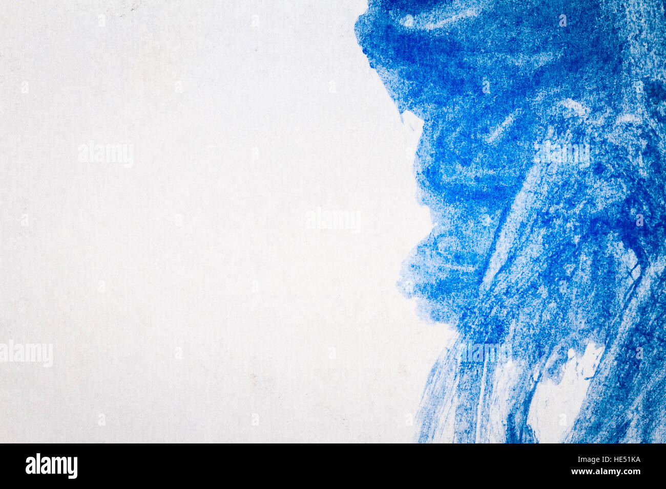 Abstract hand drawn blue watercolor paints background Stock Photo - Alamy