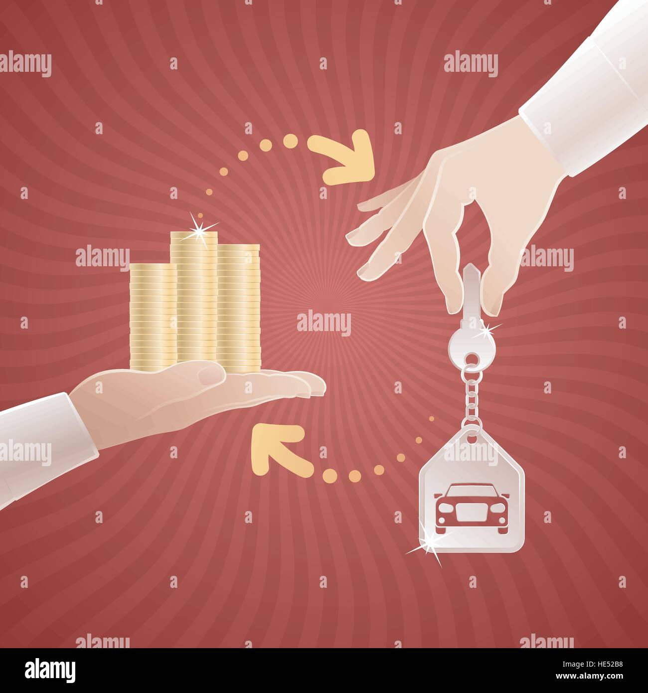 Car trader Stock Vector Images - Alamy