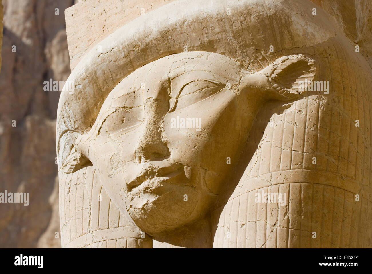 Face of Hathor, Chapel of Hathor, Temple of Hatshepsut, West Bank ...