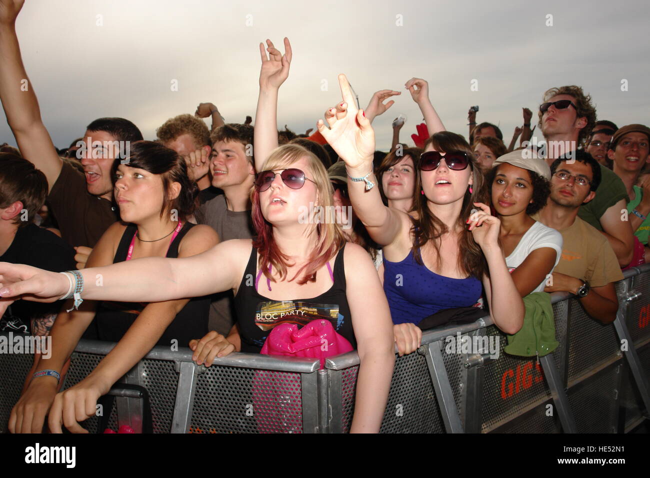 People at Southside, open-air festival, Neuhausen ob Eck, Bavaria ...