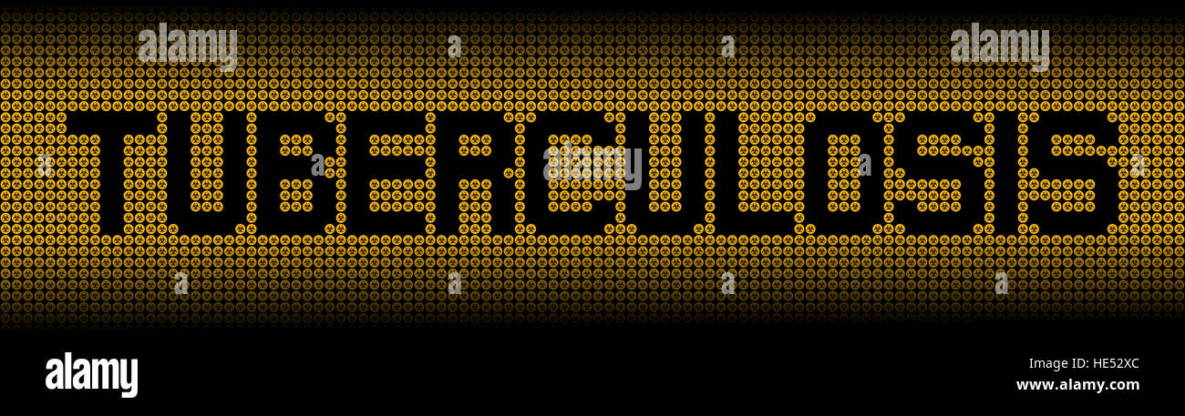 Tuberculosis text on biohazard warning symbols illustration Stock Photo ...