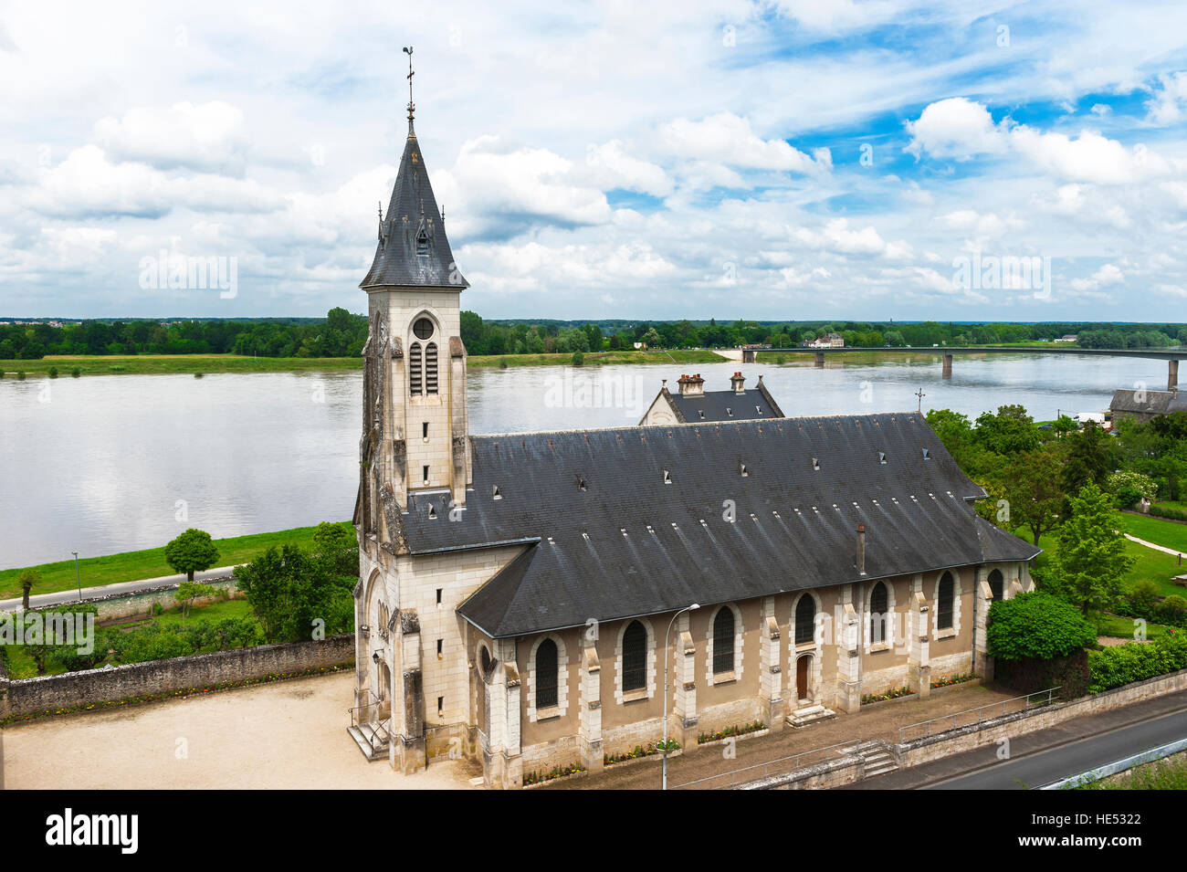 Amboise town in Loire valley Stock Photo - Alamy