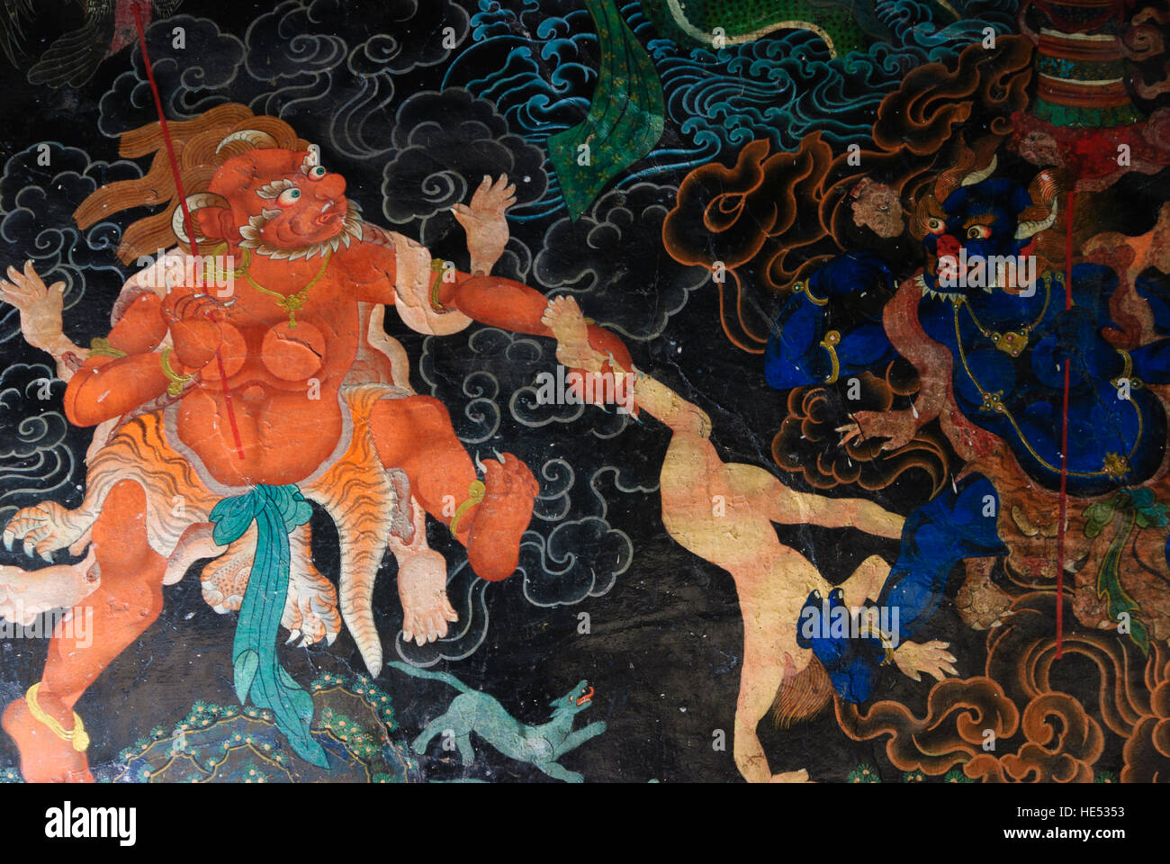 Nechung monastery former seat of the tibetan state oracle hi-res stock ...