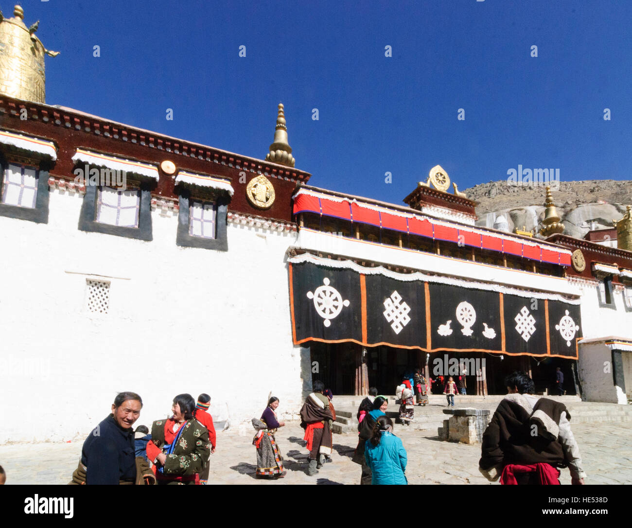 Lhasa: Monastery Sera; Main prayer hall, Tibet, China Stock Photo - Alamy