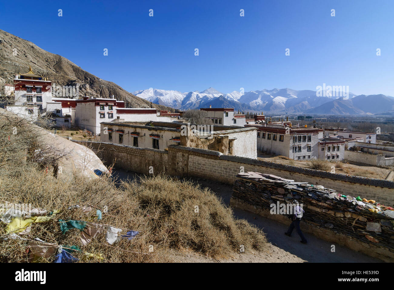 Lhasa: Monastery Sera; Kora (pilgrimage route) around the monastery ...