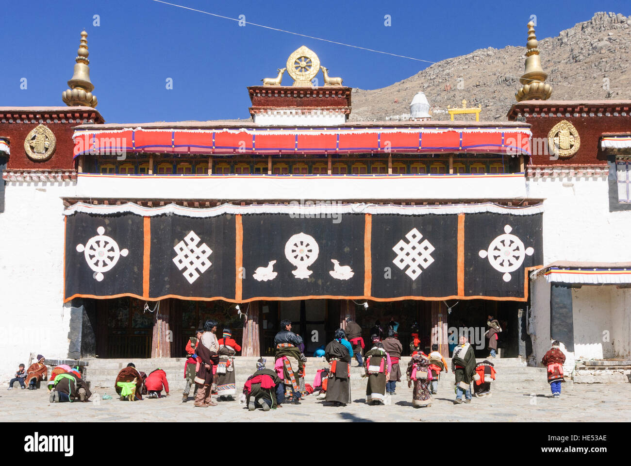 Lhasa: Monastery Sera; Main prayer hall, Tibet, China Stock Photo - Alamy