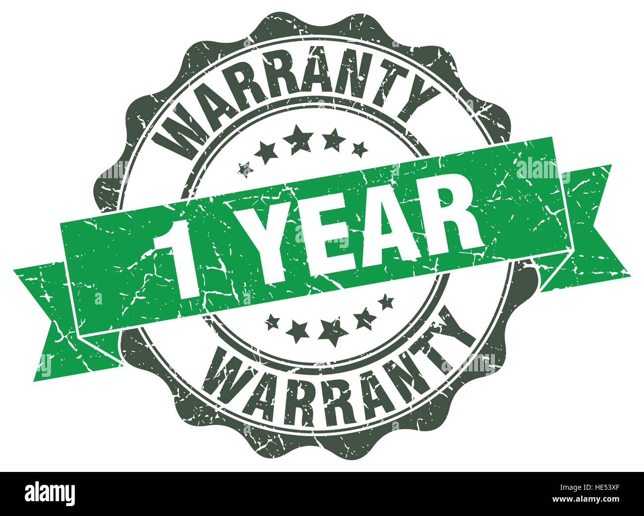 1 year warranty stamp. sign. seal Stock Vector Image & Art - Alamy