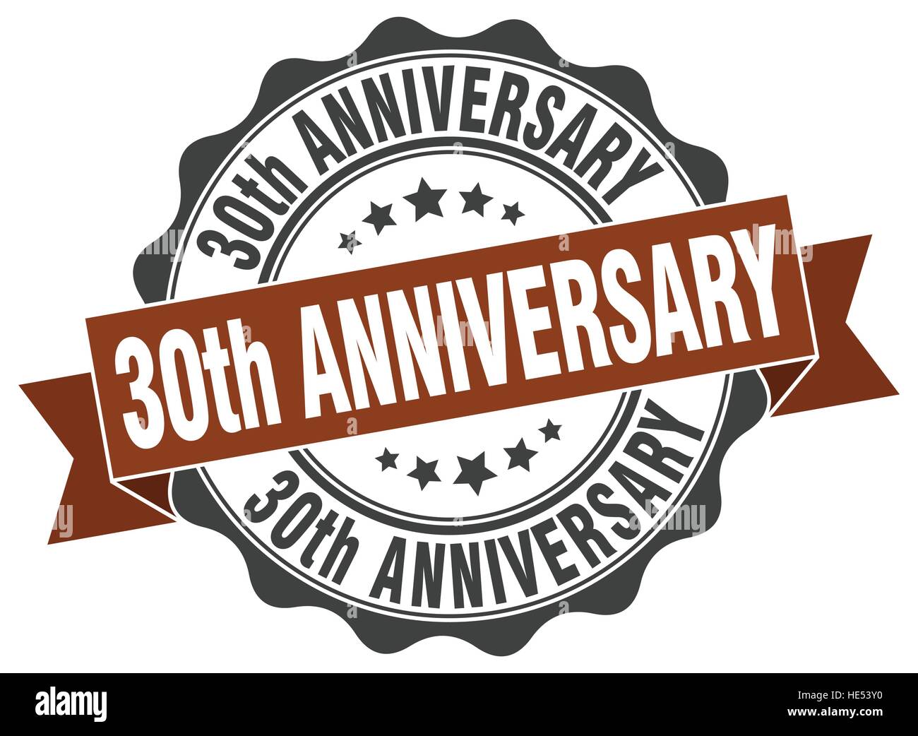 30th anniversary stamp. sign. seal Stock Vector Image & Art - Alamy