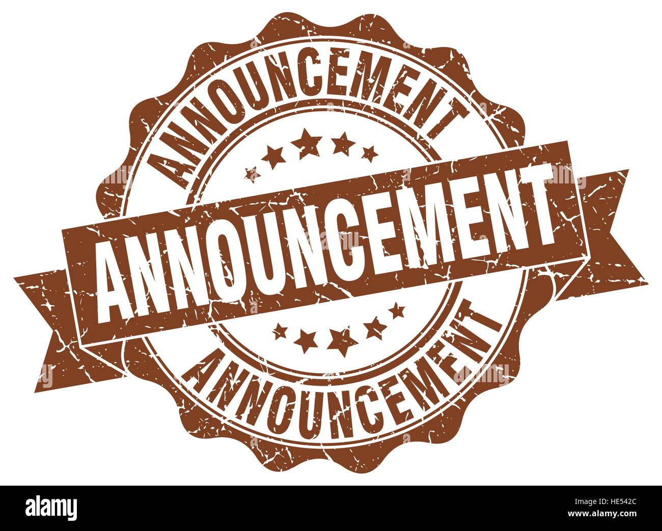 announcement stamp. sign. seal Stock Vector Image & Art - Alamy