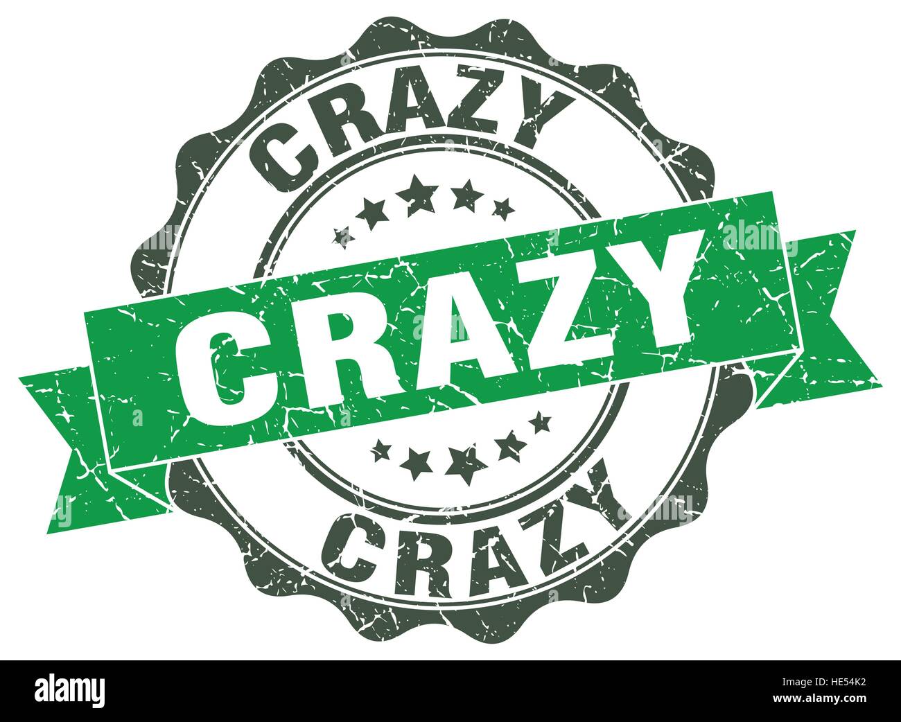 crazy stamp. sign. seal Stock Vector Image & Art - Alamy