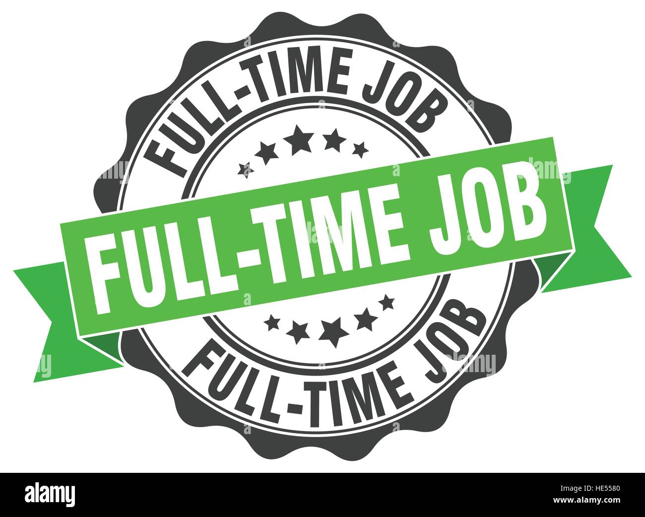 full-time job stamp. sign. seal Stock Vector Image & Art - Alamy