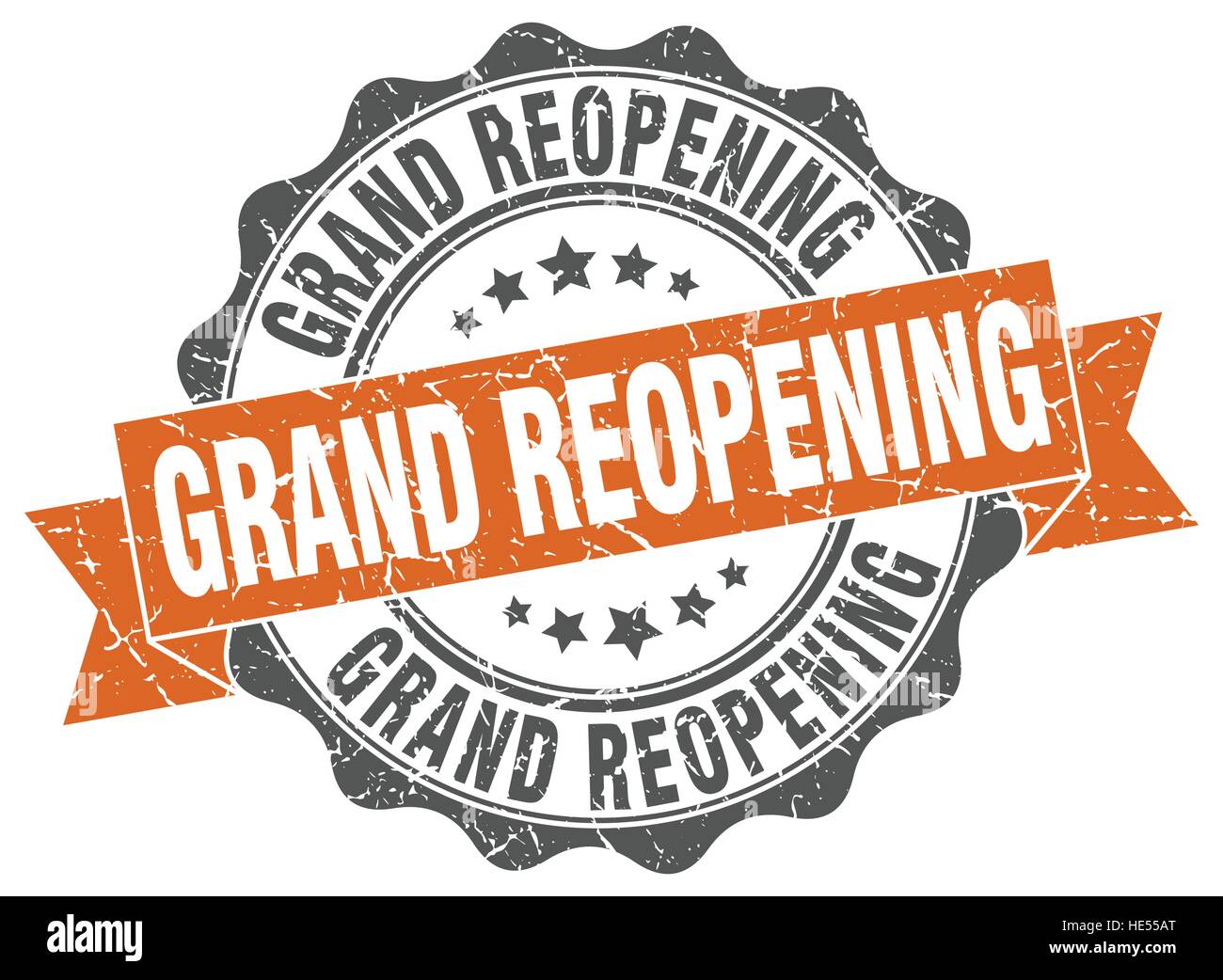 Grand reopening stamp sign Cut Out Stock Images & Pictures - Alamy