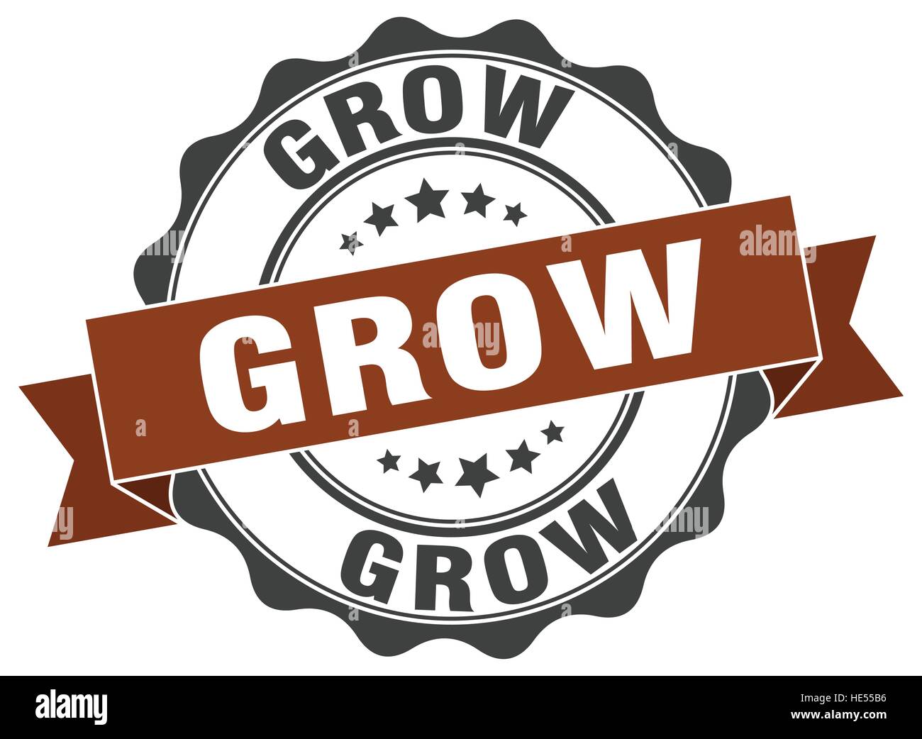 grow stamp. sign. seal Stock Vector Image & Art - Alamy