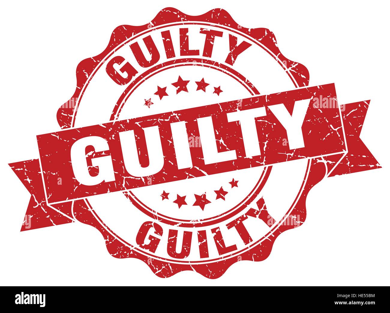 guilty stamp. sign. seal Stock Vector Image & Art - Alamy