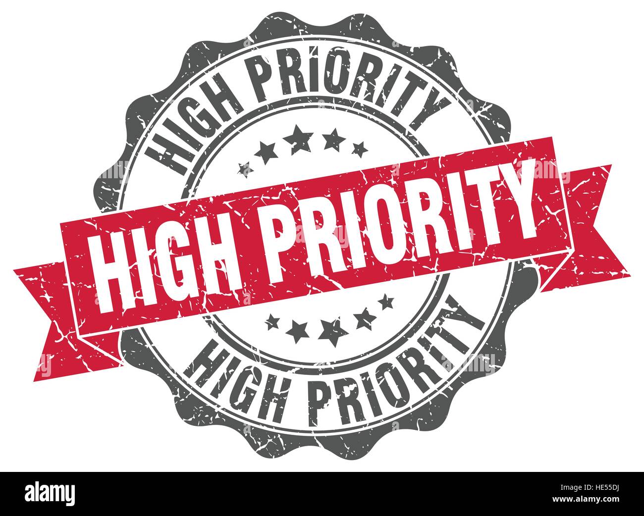 high priority stamp. sign. seal Stock Vector Image & Art - Alamy