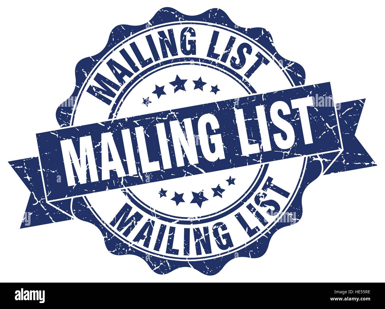 mailing list stamp. sign. seal Stock Vector Image & Art - Alamy