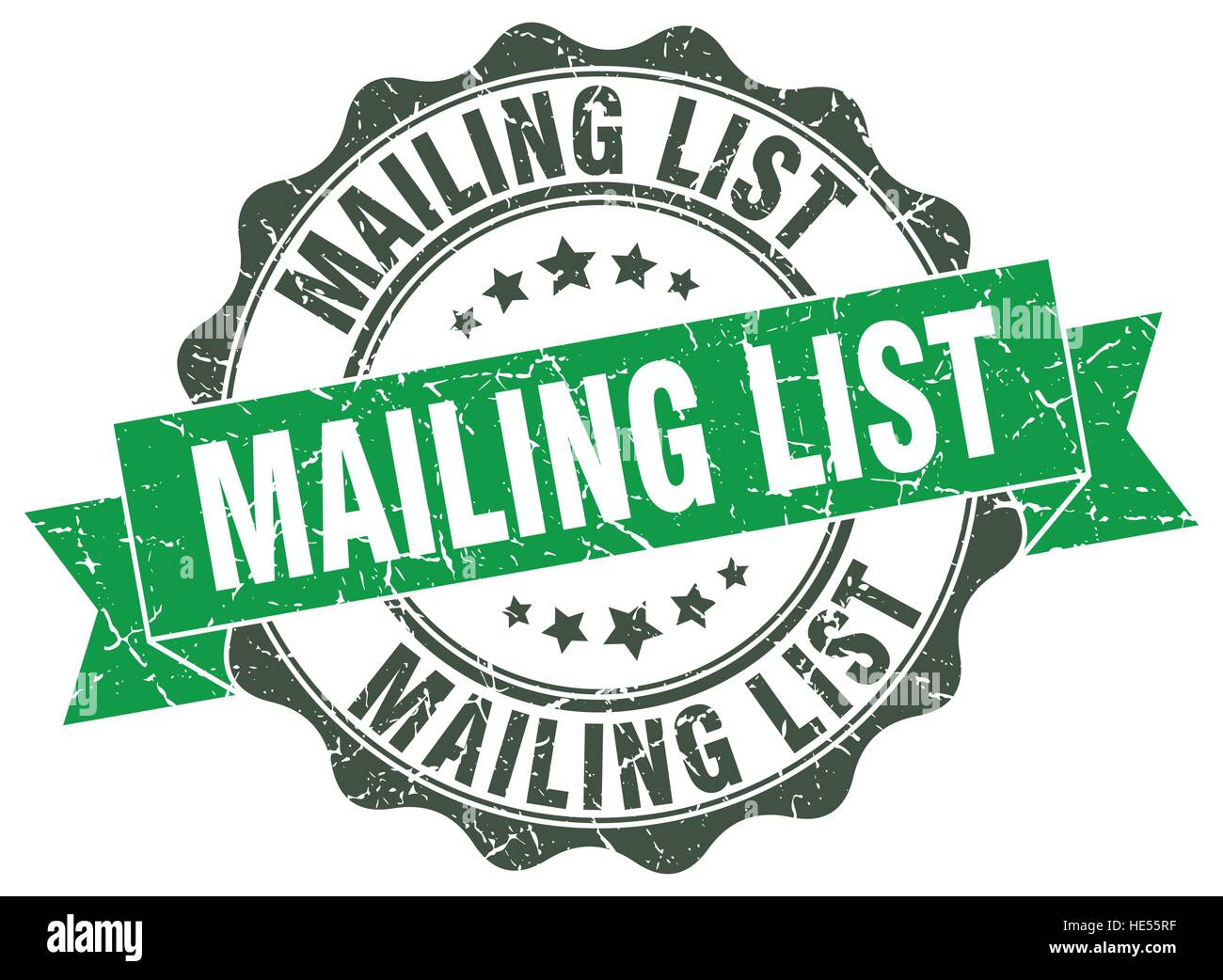 mailing list stamp. sign. seal Stock Vector Image & Art - Alamy