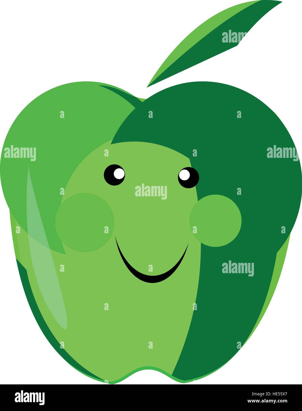 Cartoon apple Stock Vector Images - Alamy