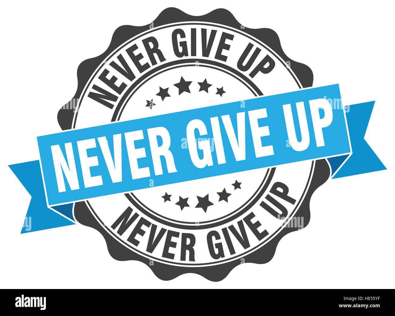 never give up stamp. sign. seal Stock Vector Image & Art - Alamy