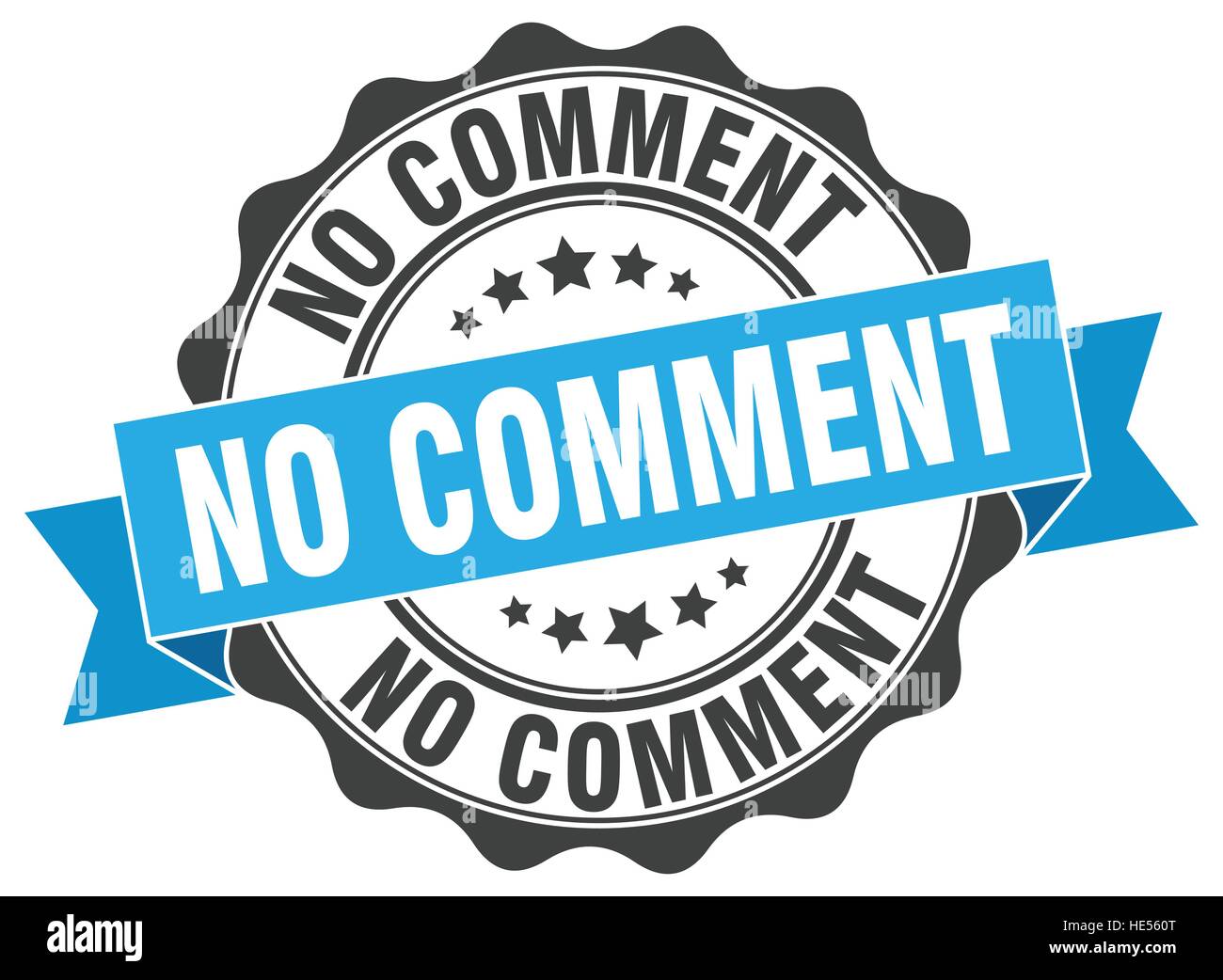 No comment sign stamp hi-res stock photography and images - Alamy
