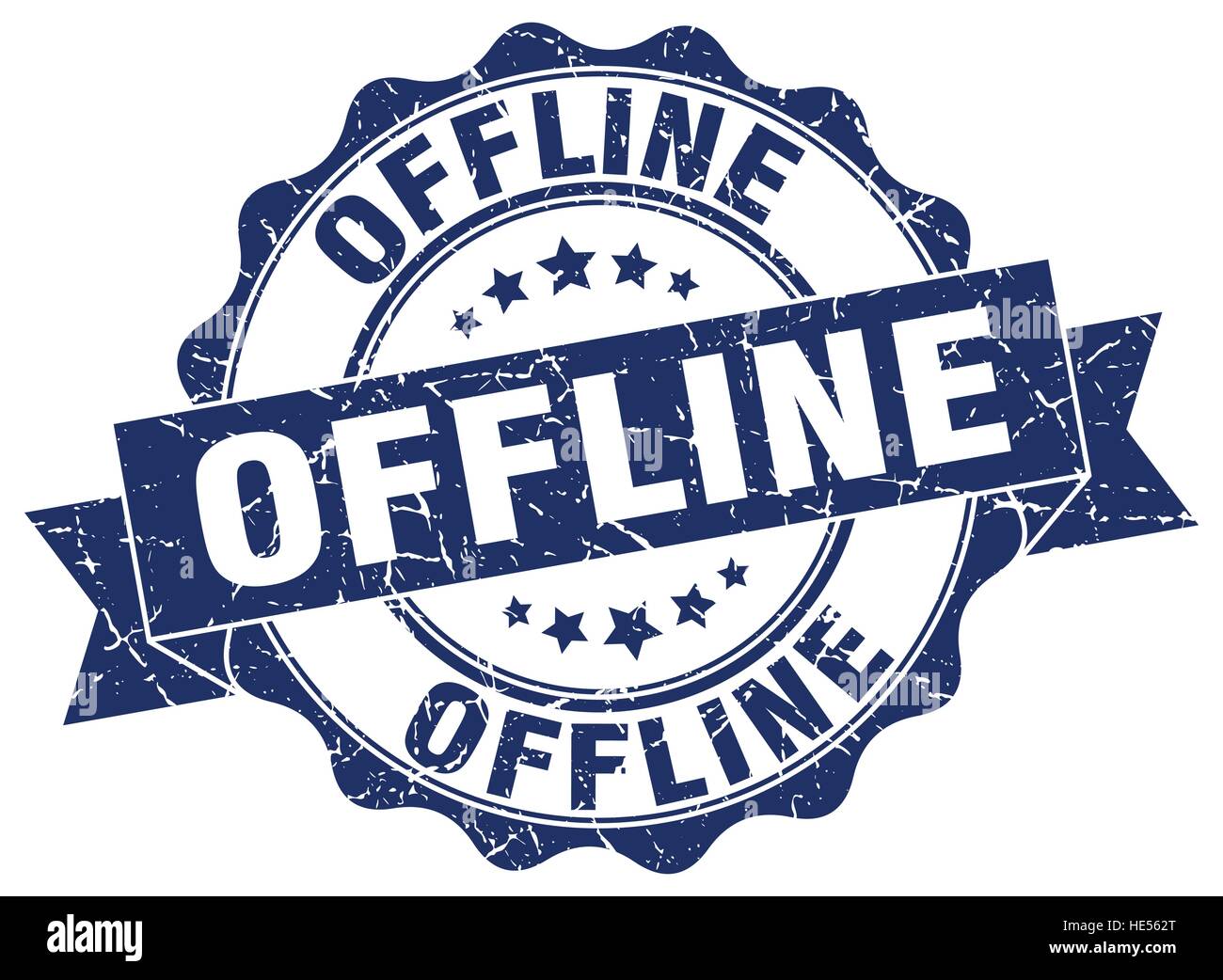 offline stamp. sign. seal Stock Vector Image & Art - Alamy