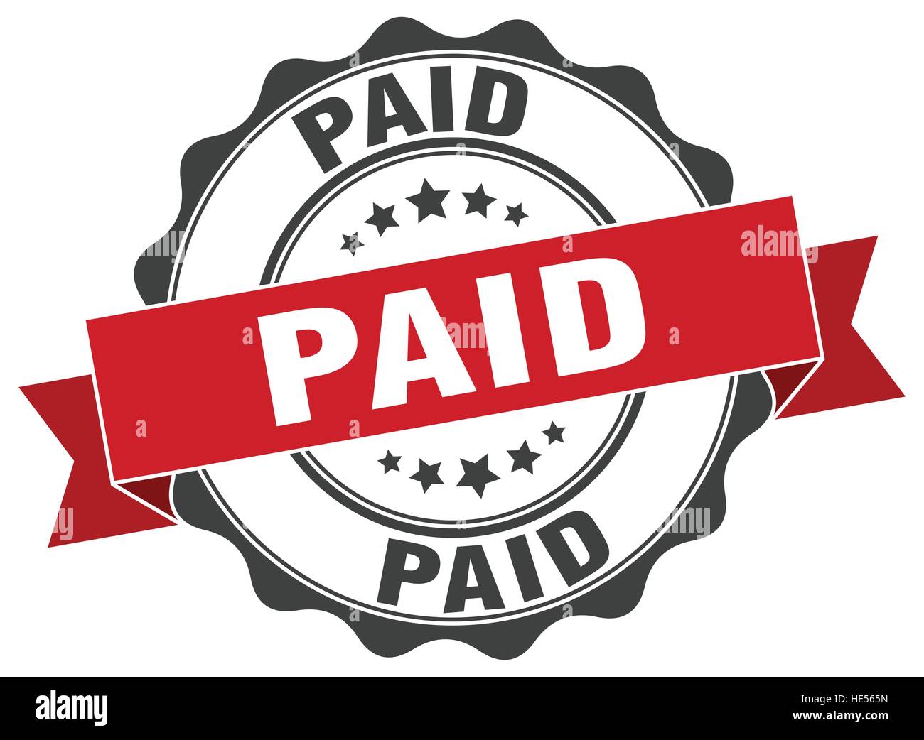 paid stamp. sign. seal Stock Vector Image & Art - Alamy