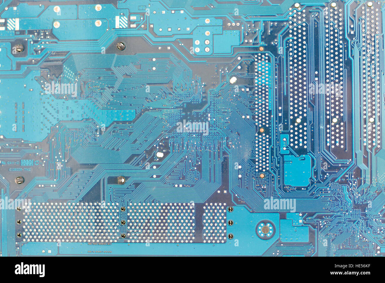 Computer motherboard or circuit board blue background Stock Photo - Alamy