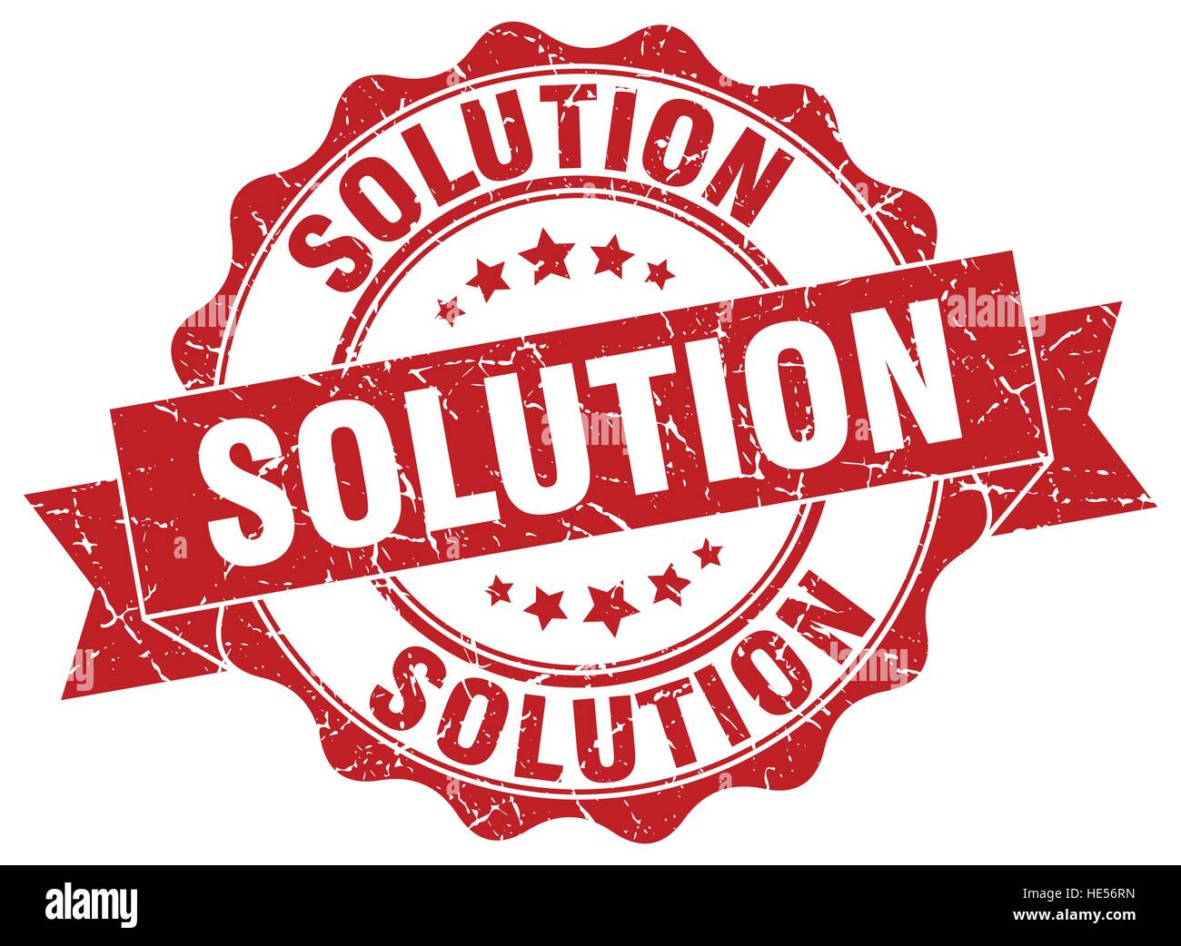 solution stamp. sign. seal Stock Vector Image & Art - Alamy