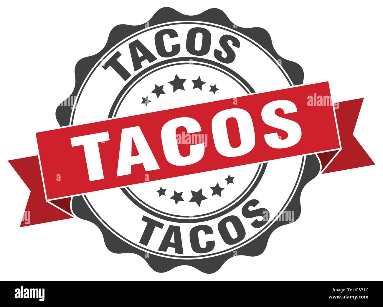 tacos stamp. sign. seal Stock Vector Image & Art - Alamy