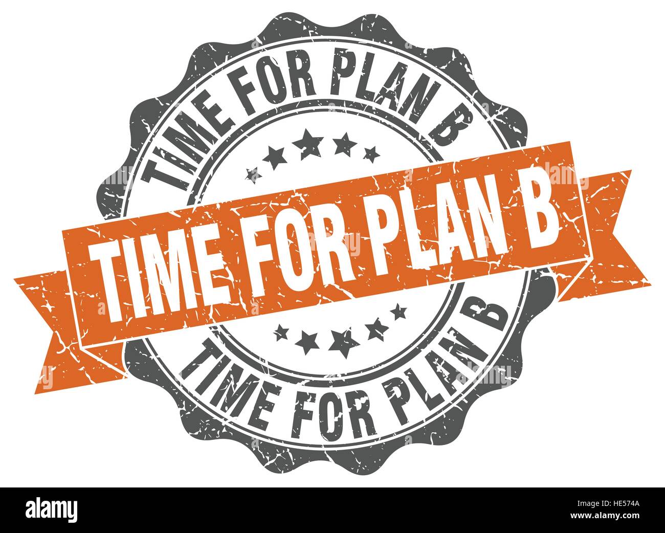 time for plan b stamp. sign. seal Stock Vector Image & Art - Alamy