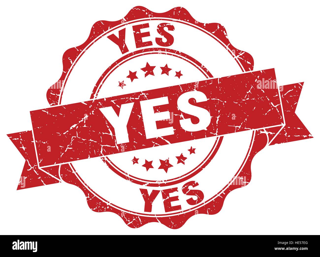 yes stamp. sign. seal Stock Vector Image & Art - Alamy