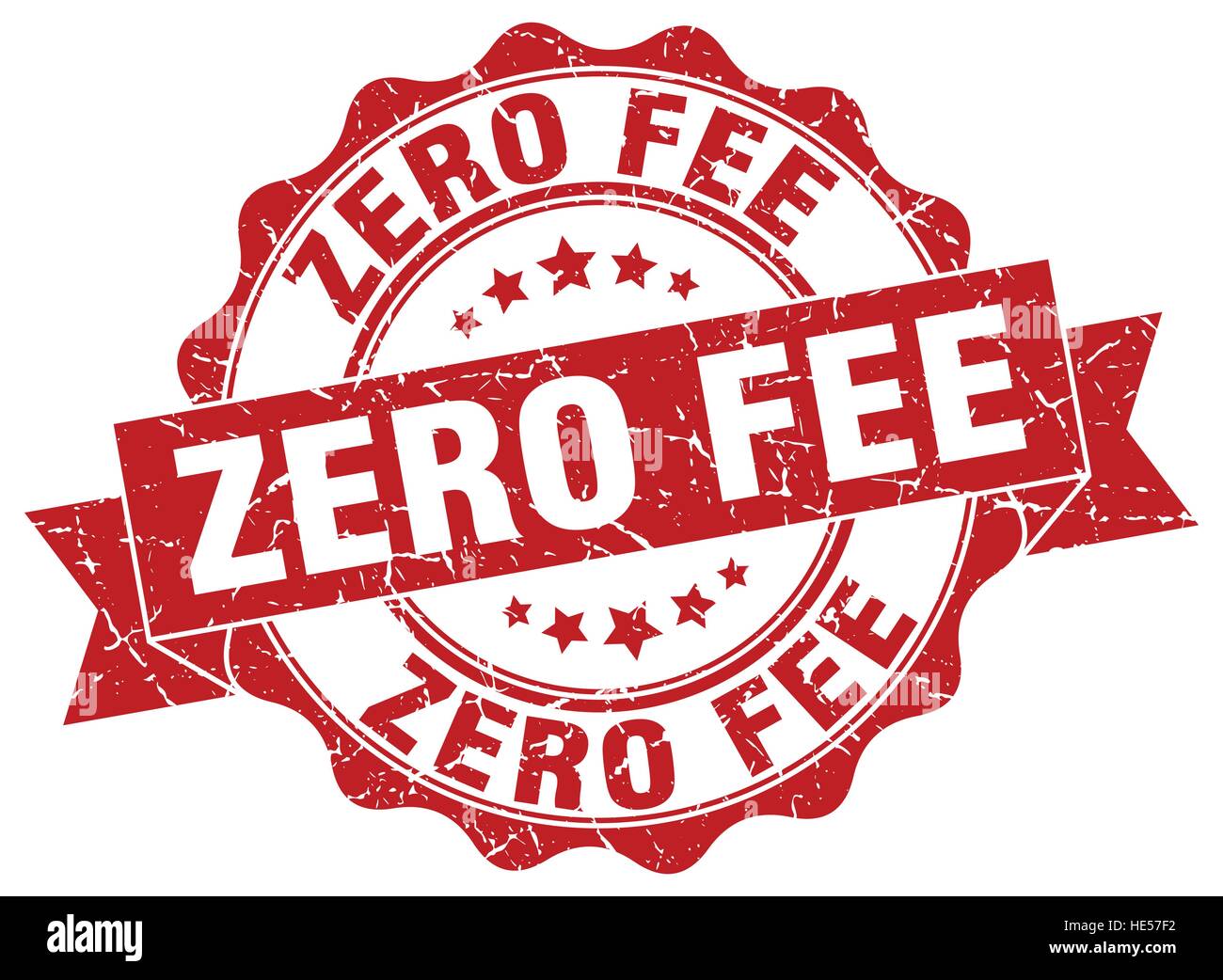 zero fee stamp. sign. seal Stock Vector Image & Art - Alamy