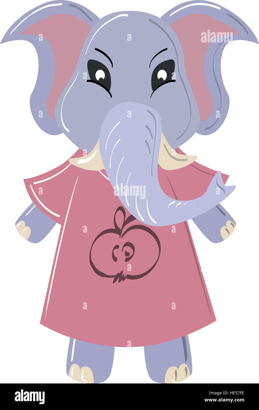 Cute vector elephant that can be used in various templates Stock Vector ...