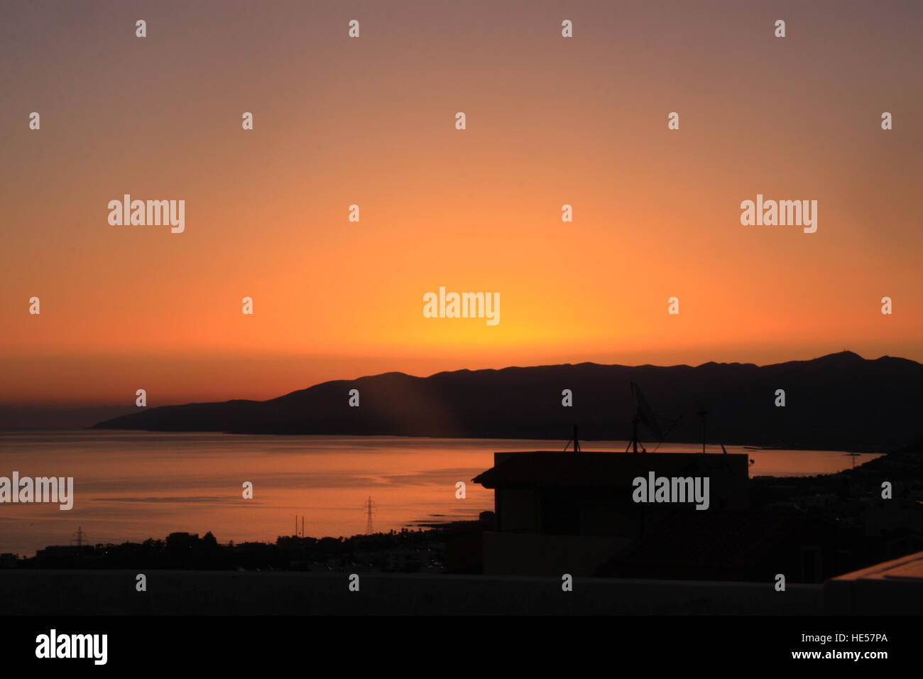 Crete sunset hi-res stock photography and images - Alamy