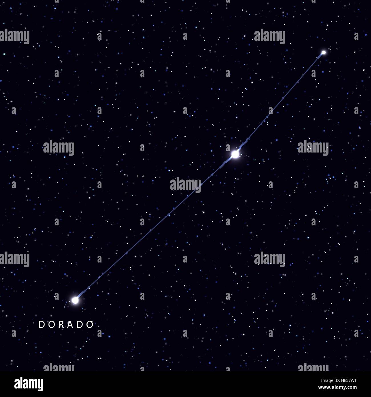 Dorado constellation hi-res stock photography and images - Alamy
