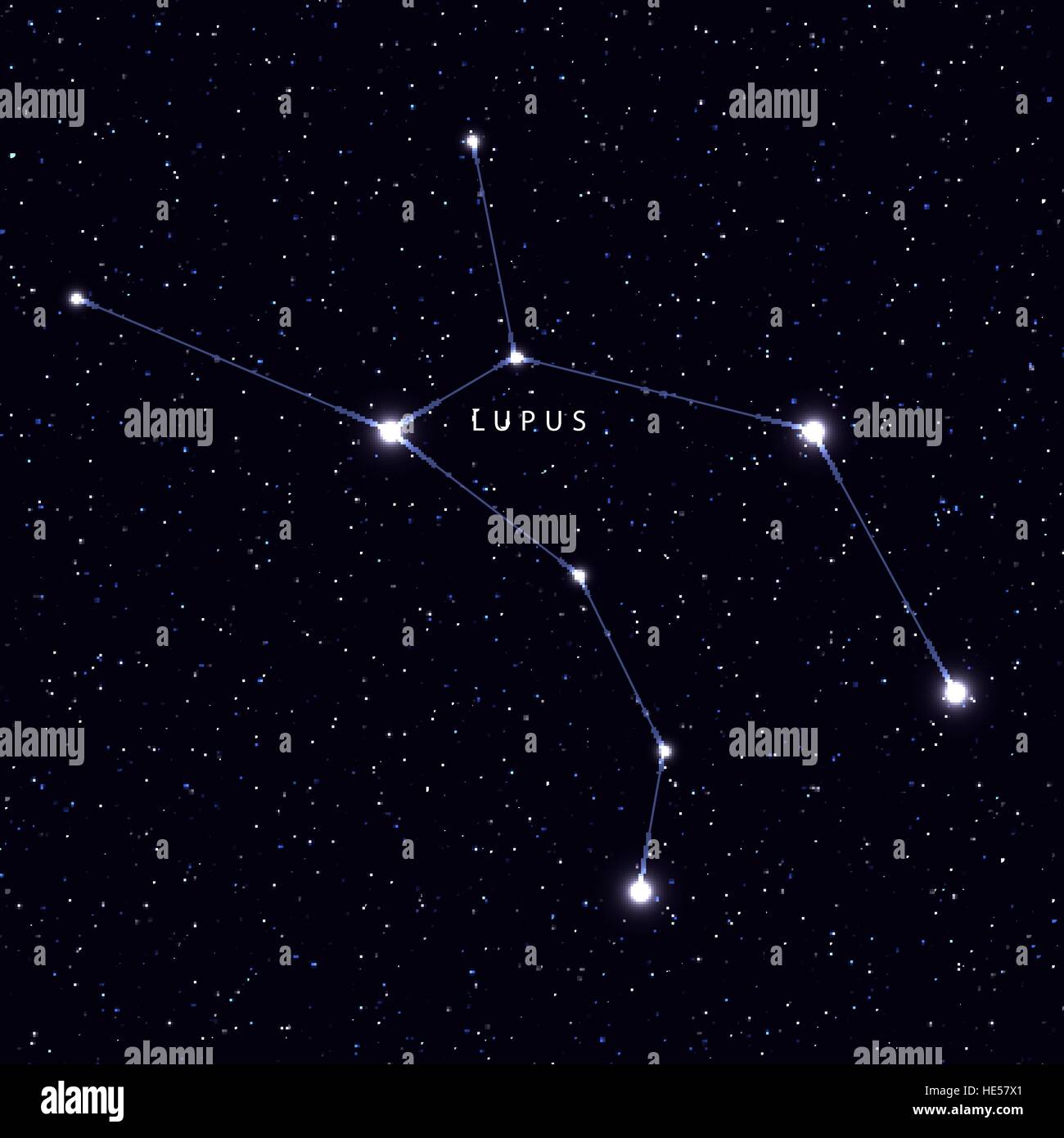 Lupus constellation hi-res stock photography and images - Alamy