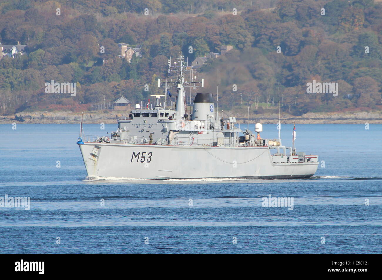 Hms cottesmore hunt class minesweeper hi-res stock photography and ...