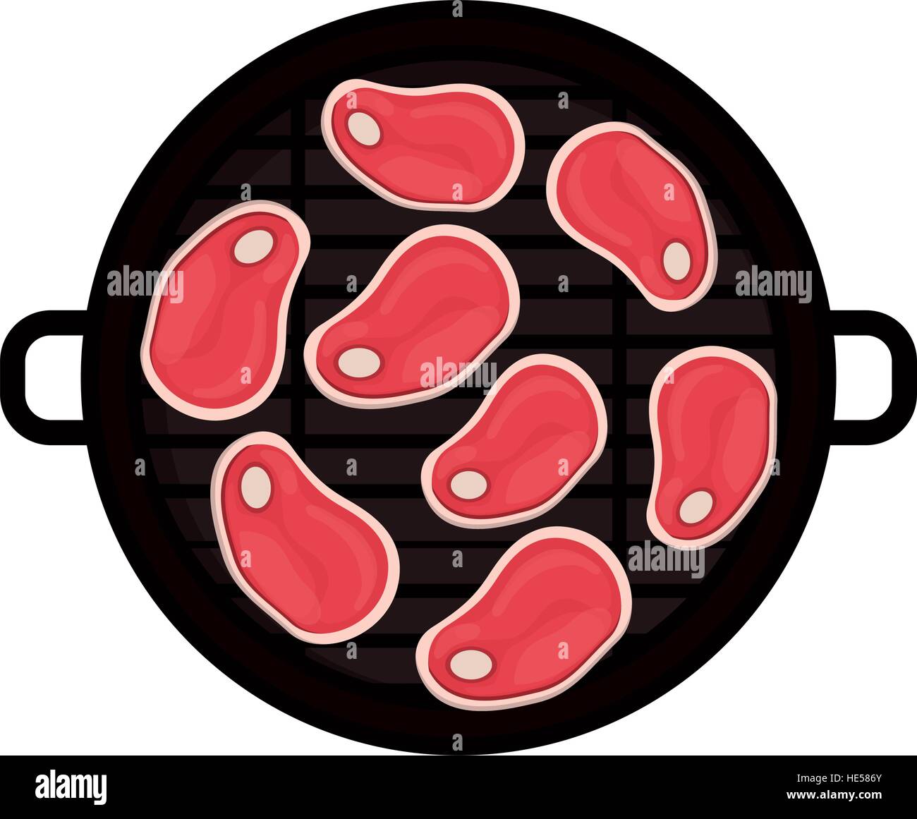 Isolated grill and meat design Stock Vector Image & Art - Alamy