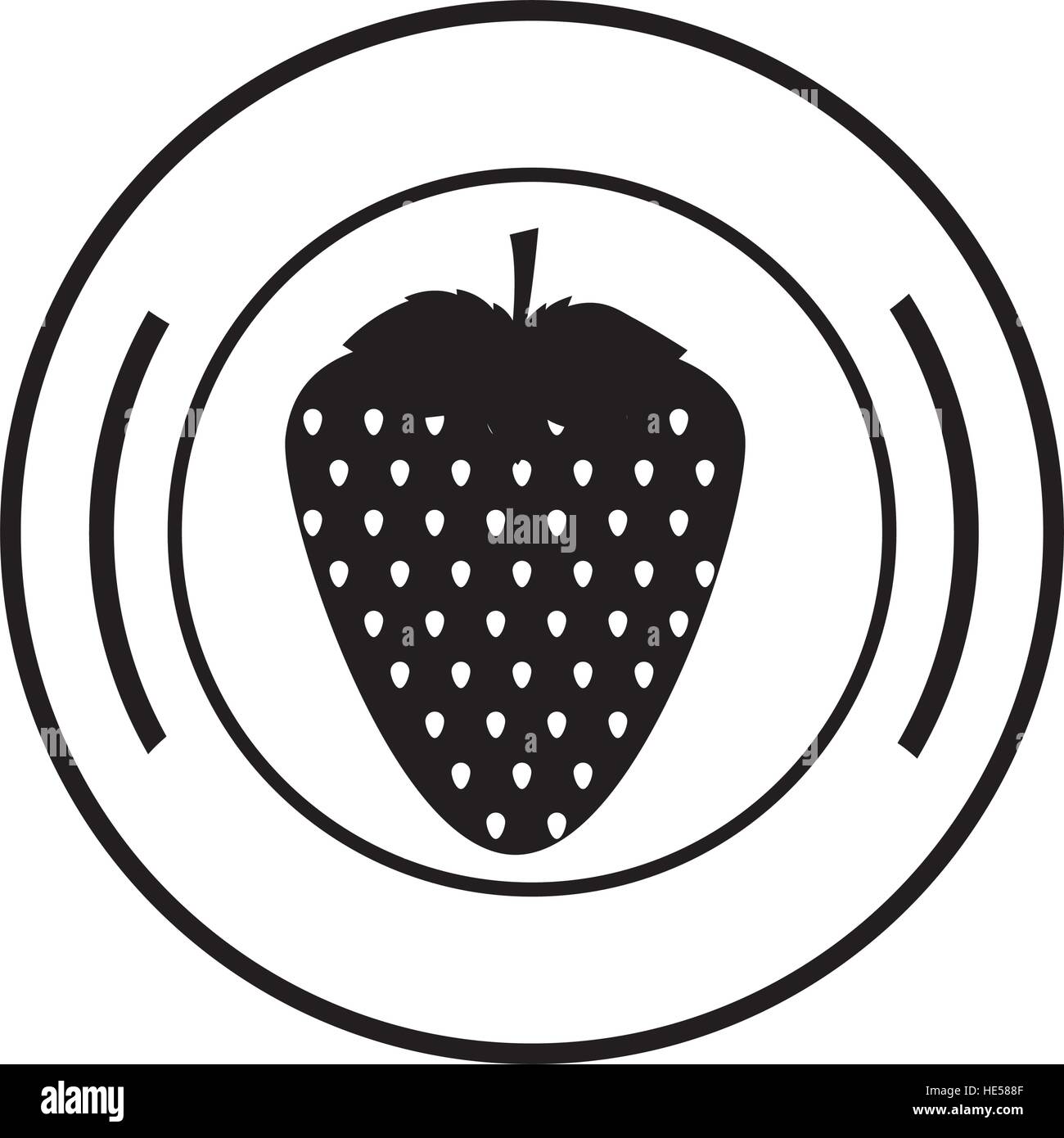Isolated strawberry design Stock Vector Image & Art - Alamy