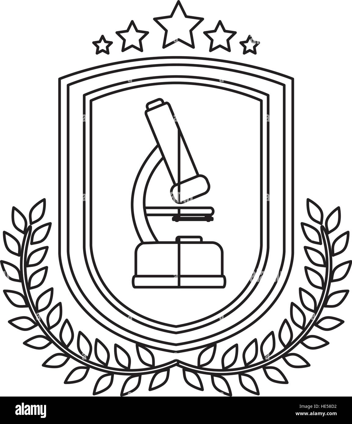 Isolated microscope design Stock Vector Image & Art - Alamy