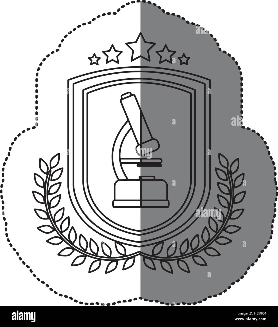 Isolated microscope design Stock Vector Image & Art - Alamy