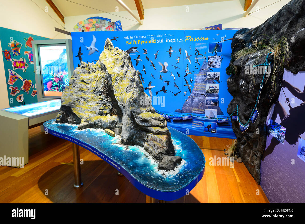Ball's Pyramid exhibit at Lord Howe Island Museum, New South Wales, NSW ...
