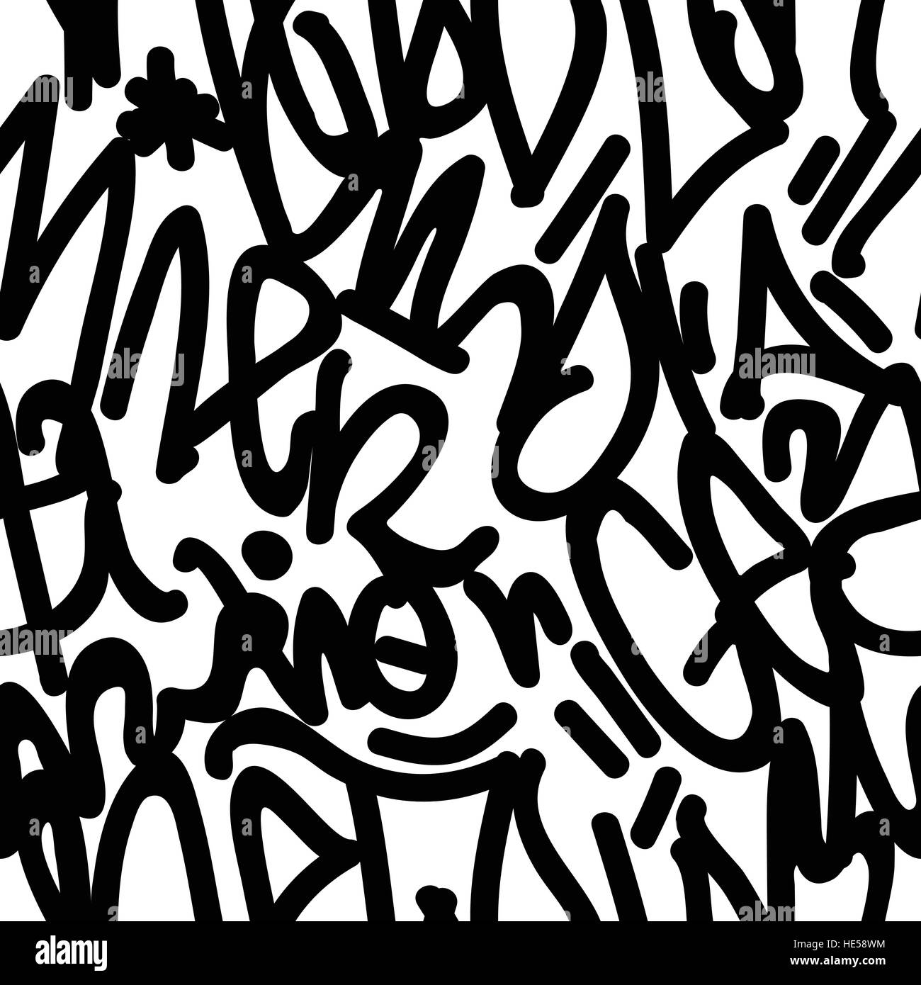 Graffiti Art Seamless Pattern Stock Vector Image & Art - Alamy